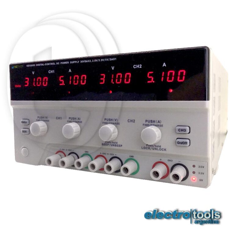 Fuente Lineal Triple Laboratorio Regulable 30v 5a Kethor – Electro ...
