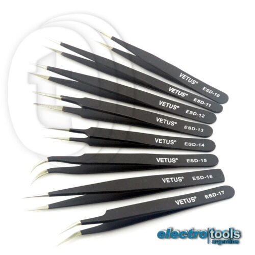 Pinza Brusela Alta Precisión Acero Inox Esd Electrónica Best – Electro Tools Argentina