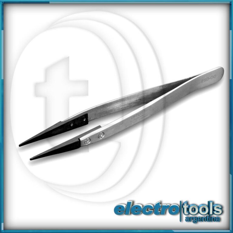 Pinza Brusela Vetus Metálica Punta Carbono Esd Antiestática – Electro Tools Argentina
