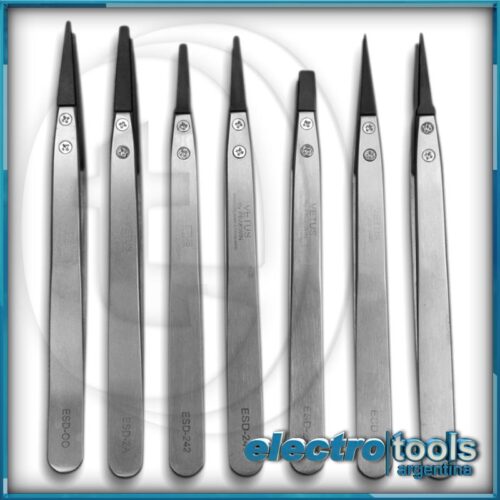 Pinza Brusela Alta Precisión Acero Inox Esd Electrónica Best – Electro Tools Argentina